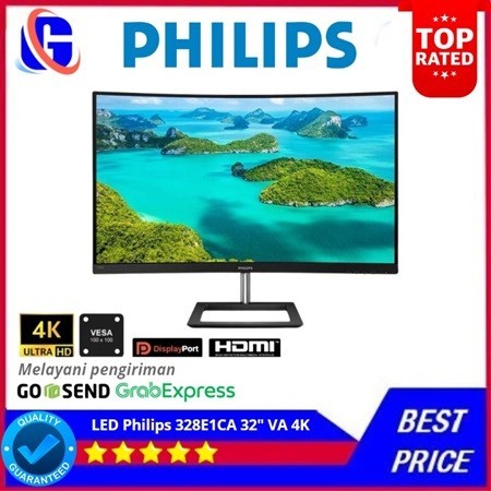 Jual Monitor LED Philips 328E1CA 32" VA 4K Curved HDMI DP Vesa Speaker ...