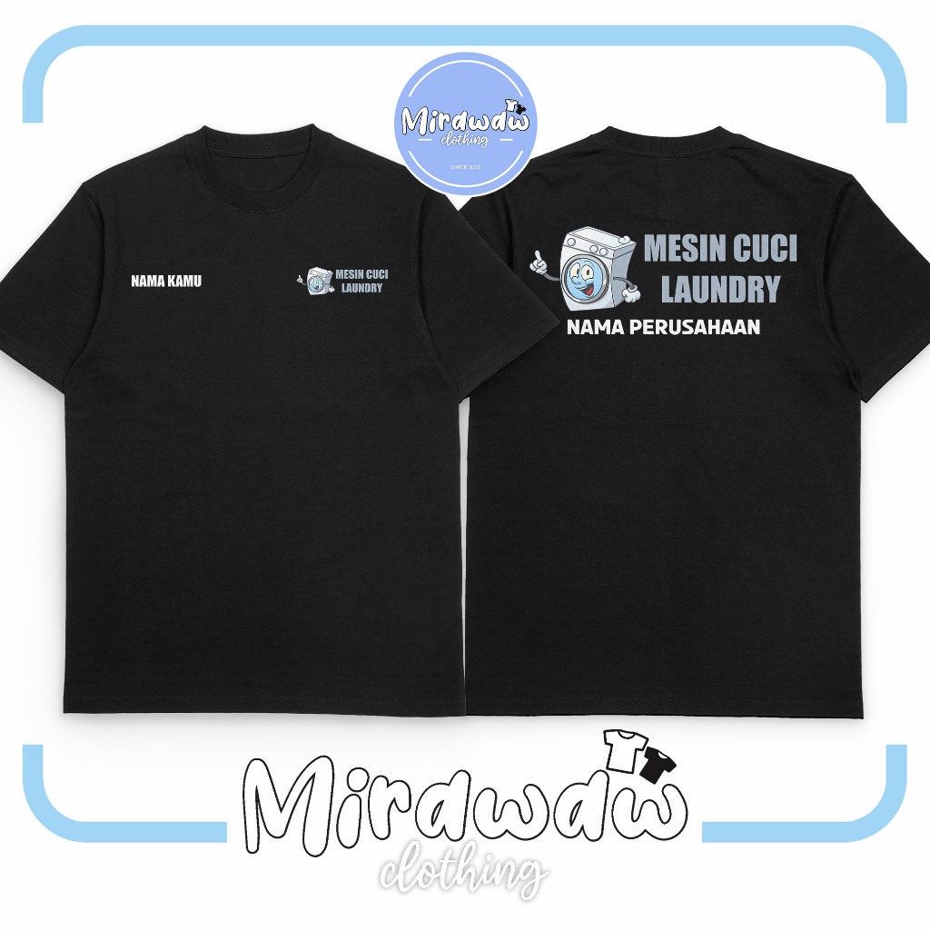 Jual Kaos Mesin Cuci Laundry Gratis Nama Dan Gratis Nama Perusahaan ...