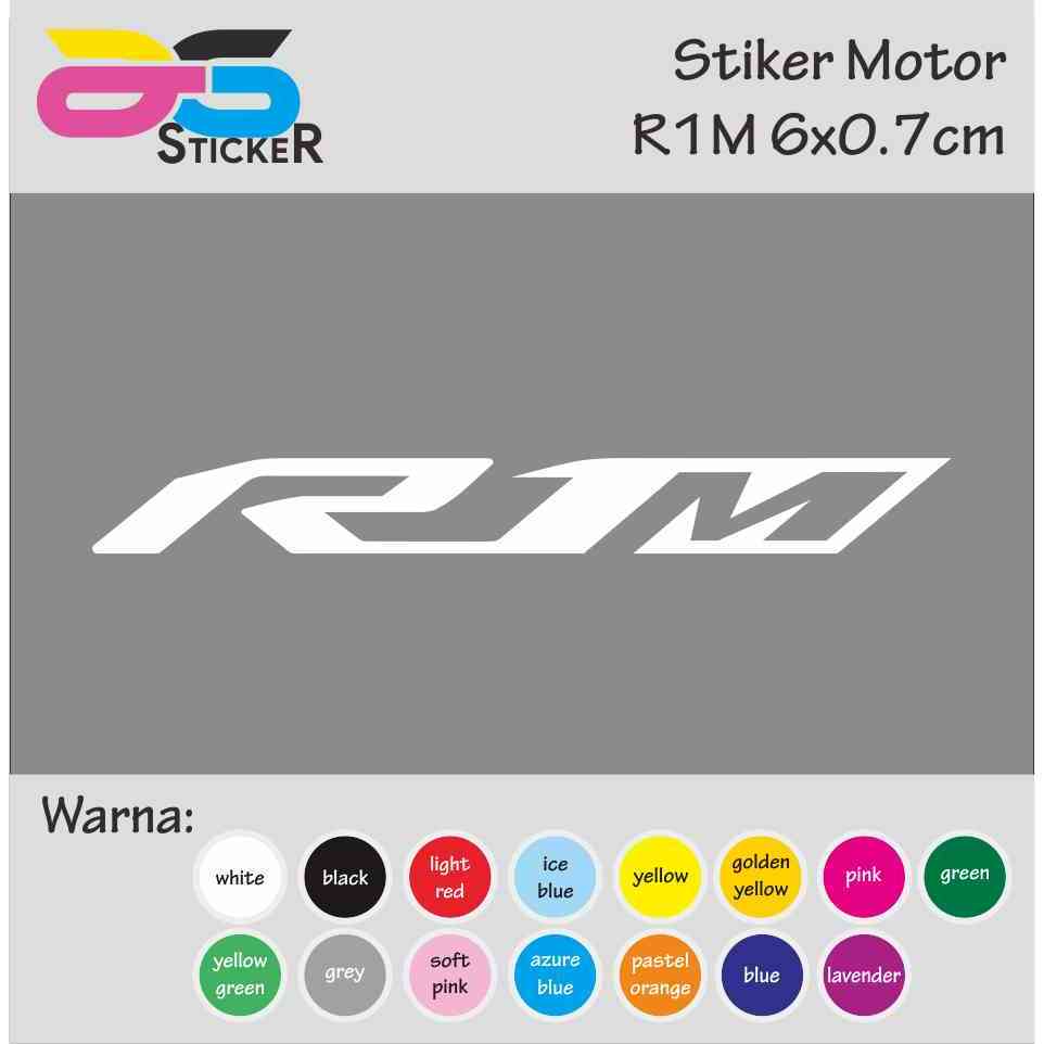Jual Cutting Sticker - Stiker Yamaha R1M 6x0.7cm | Shopee Indonesia
