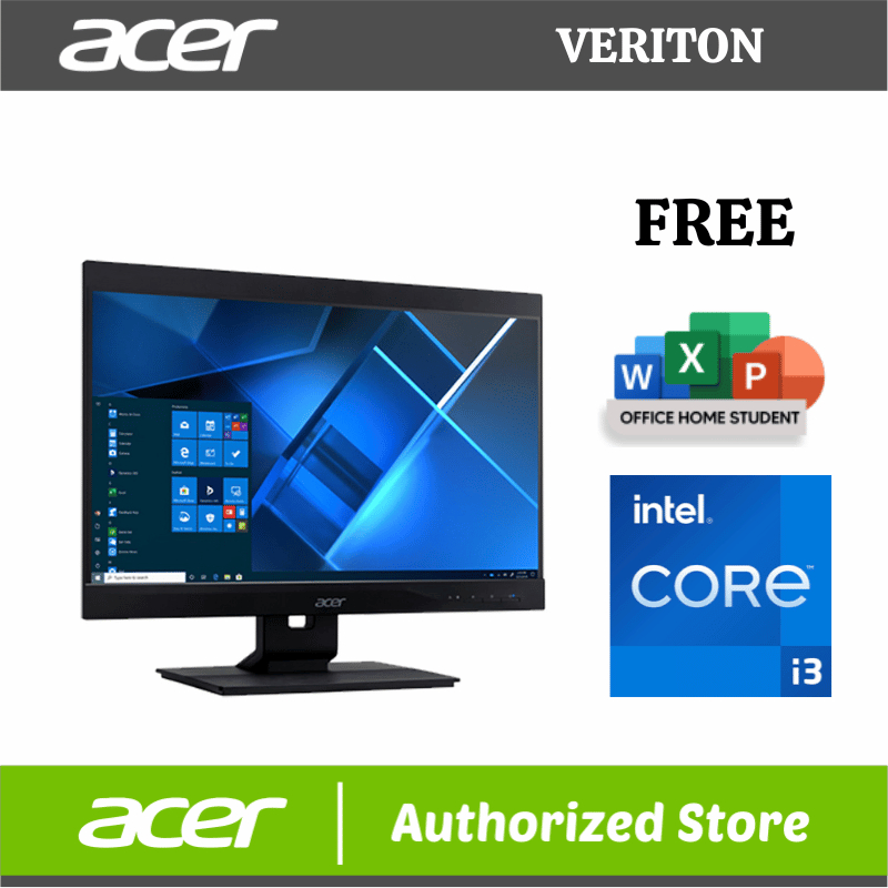 Jual ACER VERITON Z4 AIO VZ4-0031 i3 12400 4GB 1TB 23.8 W11 TKDN ...