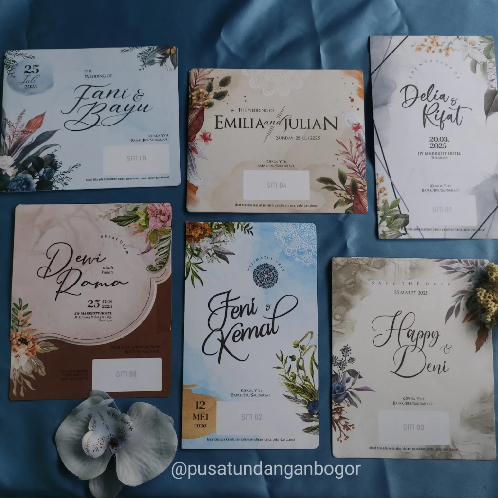 Jual Undangan Pernikahan I SAMARA | Undangan Murah Elegant Aestetic ...
