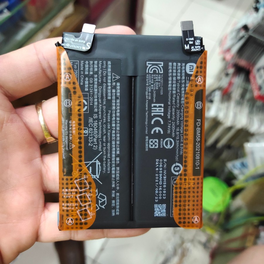 Jual BATERAI XIAOMI MI 11T PRO / BM58 BATTERY BATT BATLE MANTAP ...