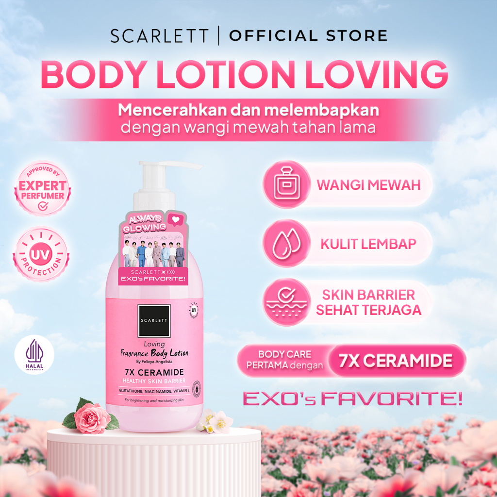Jual Scarlett Whitening Loving Series - Body Lotion Loving 300 ml ...