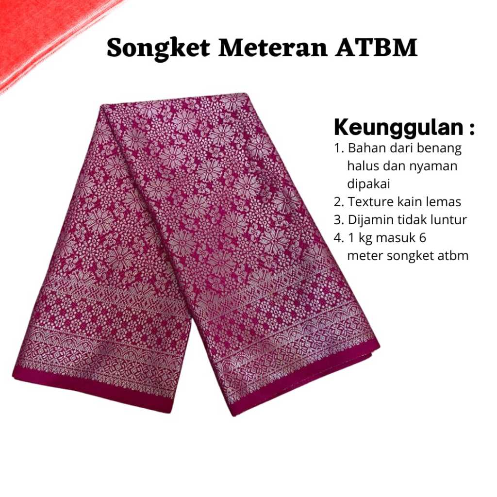 Jual Songket Pash - Songket Meteran Berbagai Macam Motif dan Warna ...
