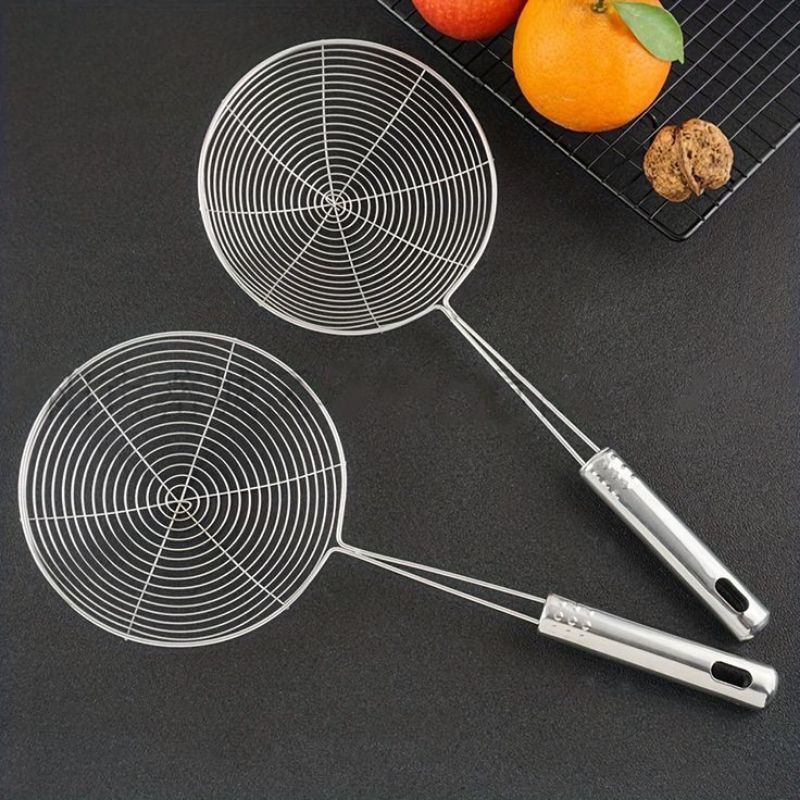 Jual Serok Penggorengan Stainless, Serokan Masak, Saringan Tahan Panas ...
