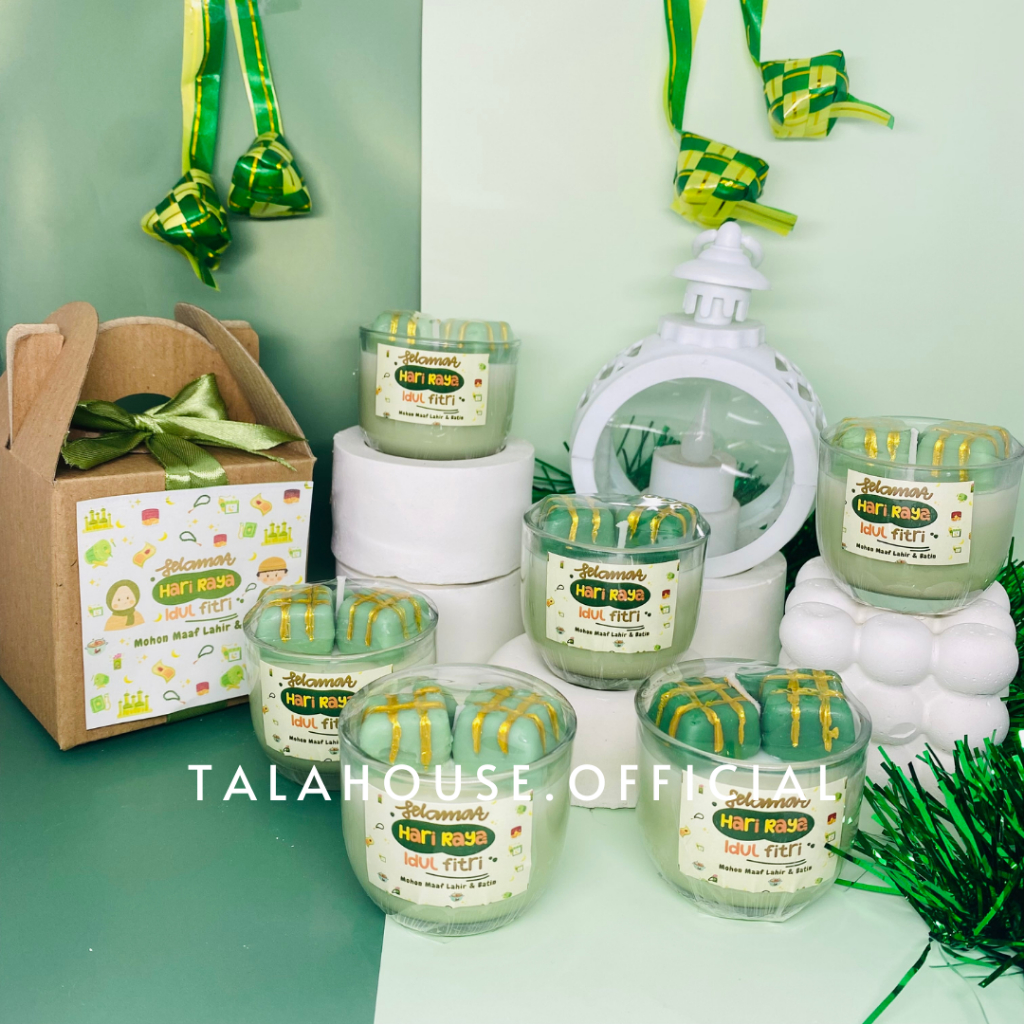 Jual CANDLE GLASS EDISI IDUL FITRI | SCENTED CANDLE | GIFT LEBARAN ...