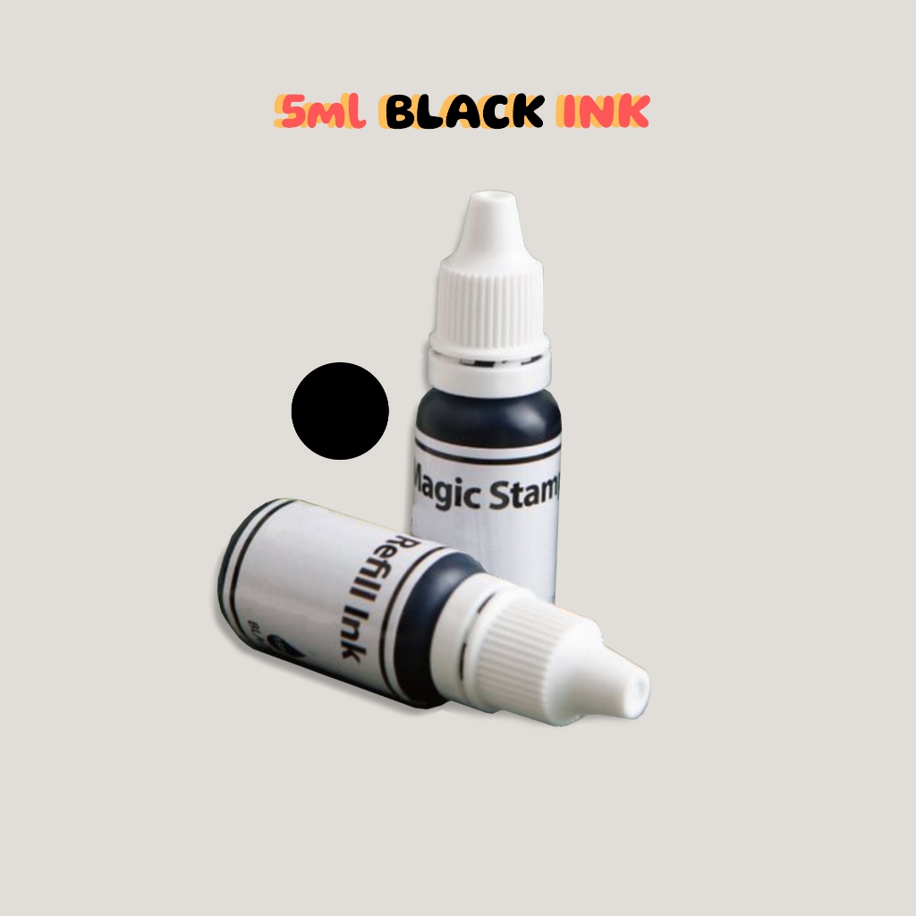 Jual Flash black ink - Tinta stempel flash hitam 5ml | Shopee Indonesia