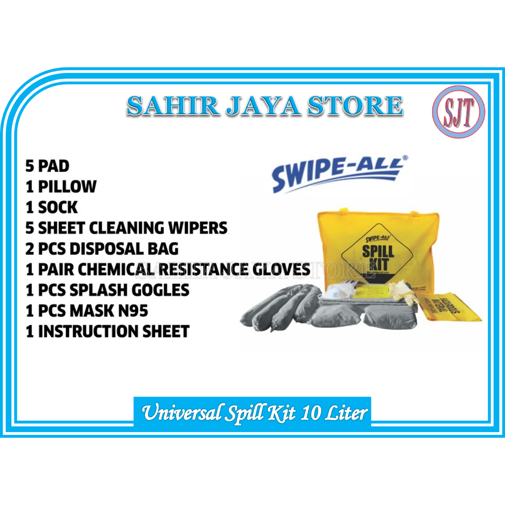 Jual Universal Spill Kit 10 Liter SWIPE-ALL Kemasan Soft Bag Harga ...