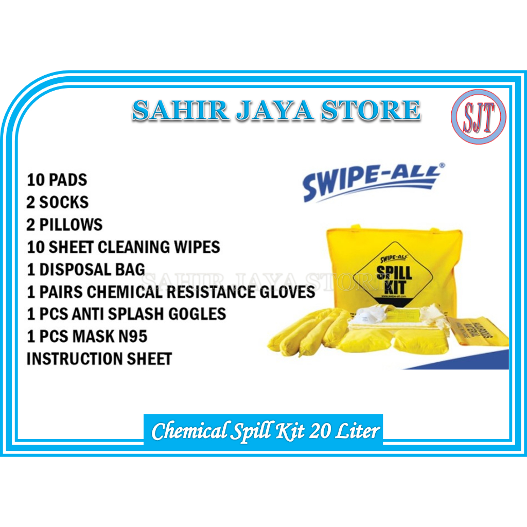 Jual Chemical spill kit 20 liter SWIPE AL Chemical Spill Kit Kemasan ...