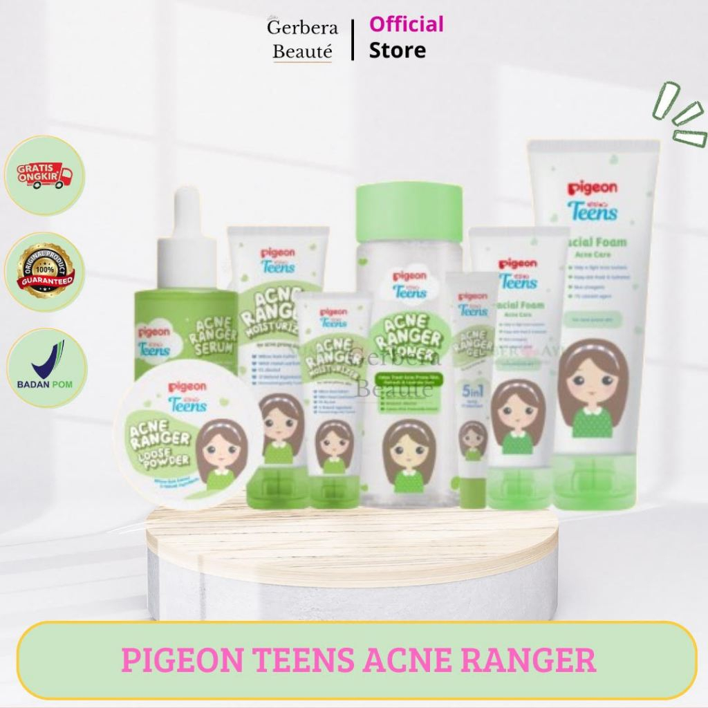 Jual PIGEON TEENS ACNE RANGER SERIES ( Facial Foam / Moisturizer ...