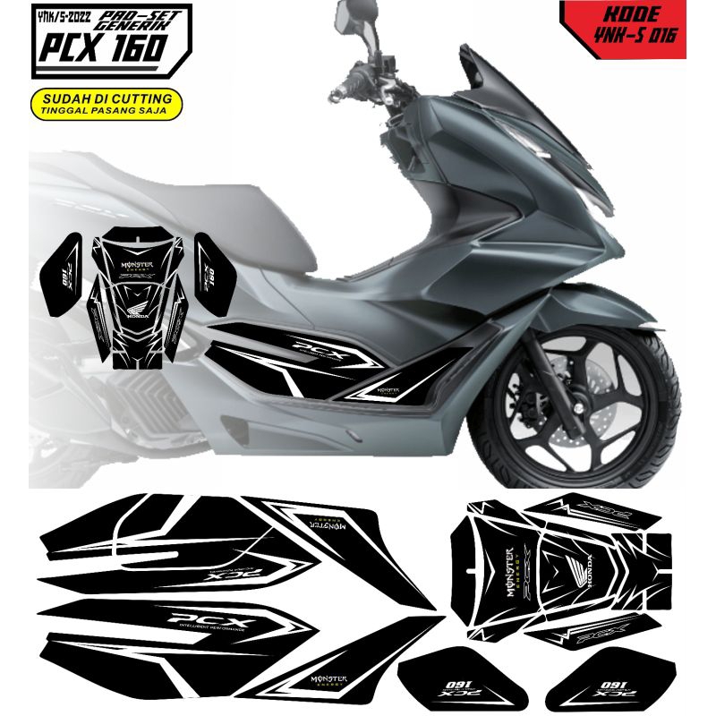 Jual FULLSET PCX 160 2021 2022 2023 / decal pcx 160 / Sticker no timbul ...