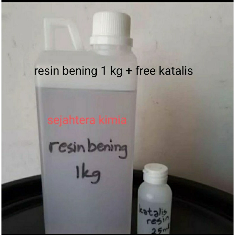 Jual resin bening/resin merah 1 kg + katalis 25ml | Shopee Indonesia