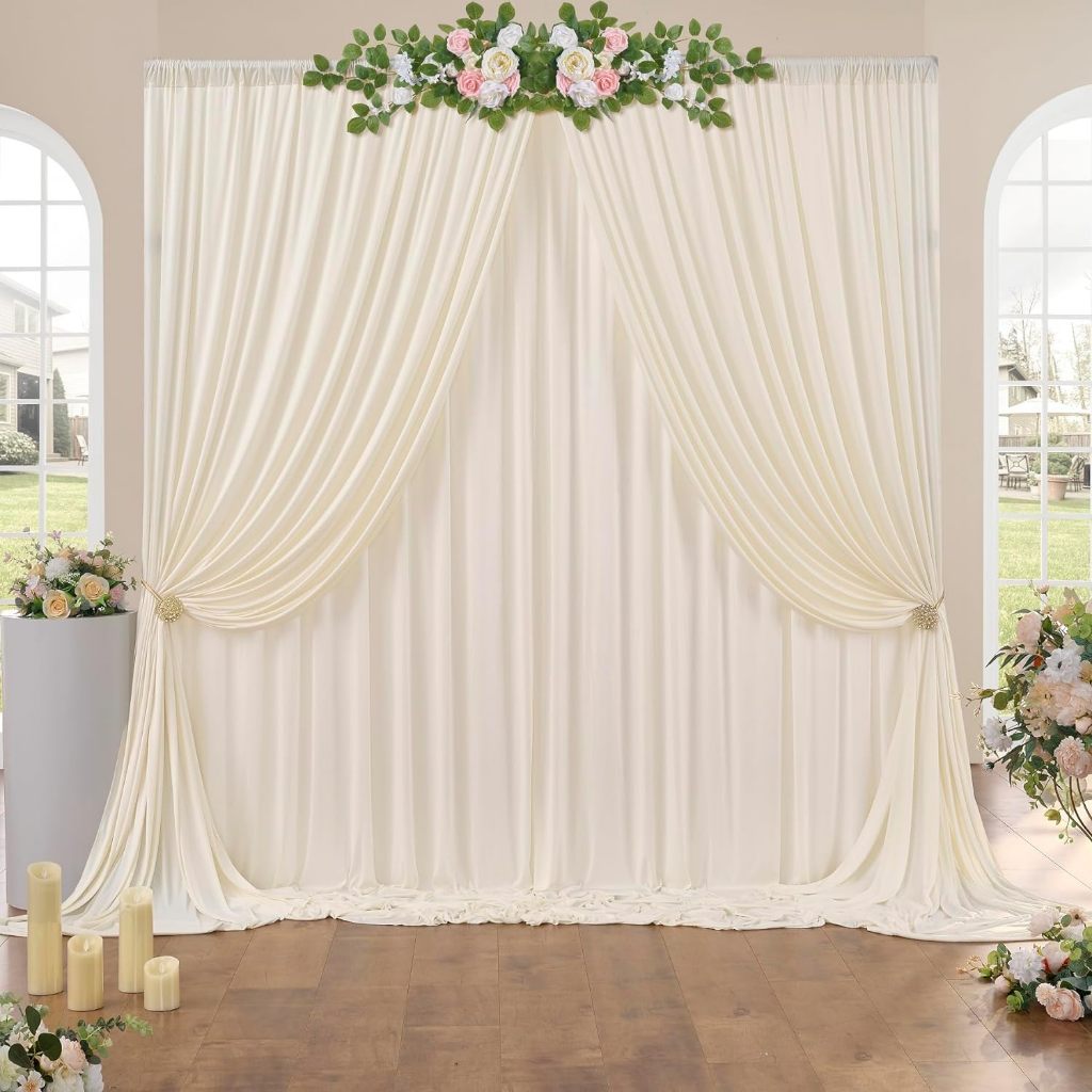 Jual Backdrop Dekorasi Pesta Wedding Lamaran Ulang Tahun Kain Filamin ...