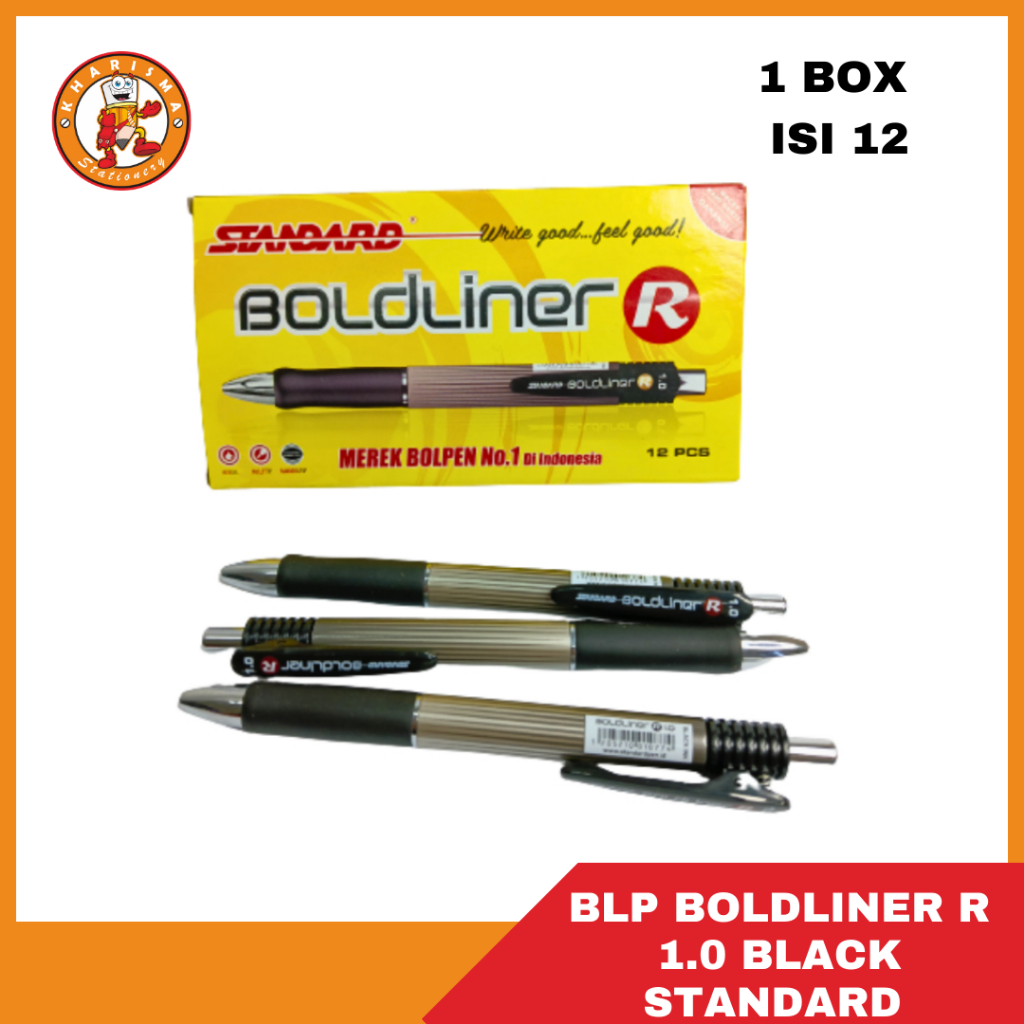 Jual BALLPOINT / BOLPEN / PULPEN BOLDLINER R 1.0 BLACK STANDARD ...