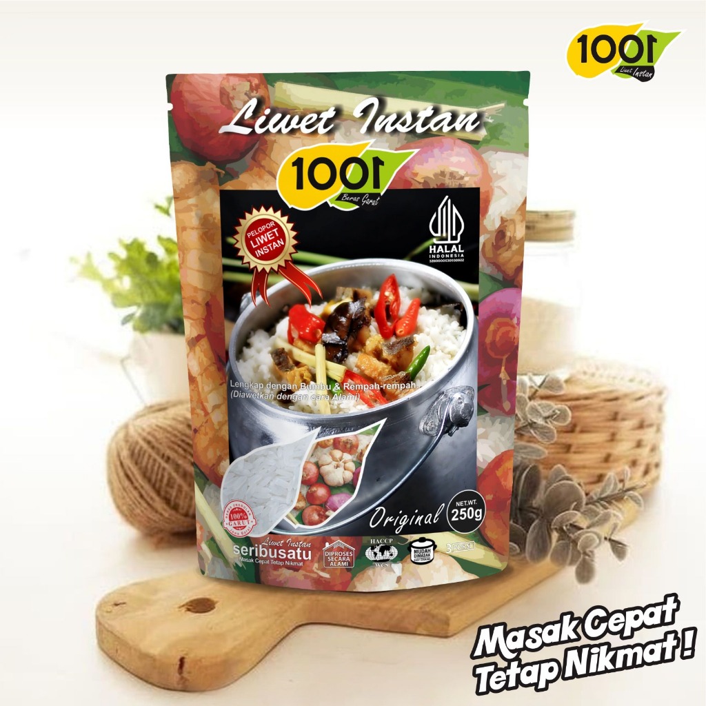 Jual Nasi Liwet Instan 1001 ( Seribu Satu ) Jambal/Original/Teri 250gr ...