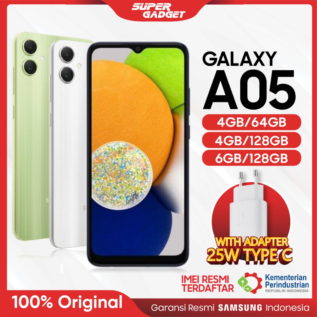 Jual Samsung Galaxy A05 4/64 4/128 6/128 RAM 4GB 6GB 128GB HP ...