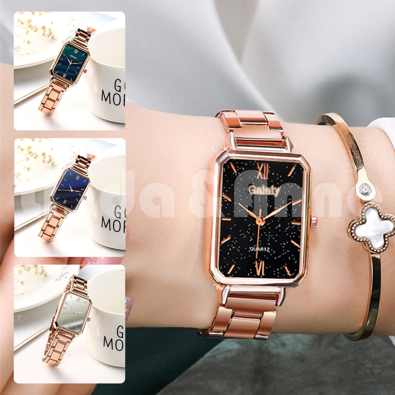 Jual Jam Tangan Wanita Rantai Strap Stainless Gaya Retro Vintage Analog ...