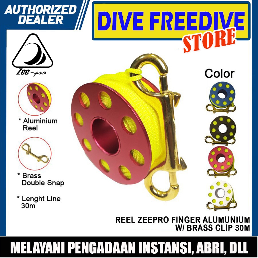 Jual Finger Reel Zeepro Tali SMB with Brass Clip 30 Meter Alumunium ...