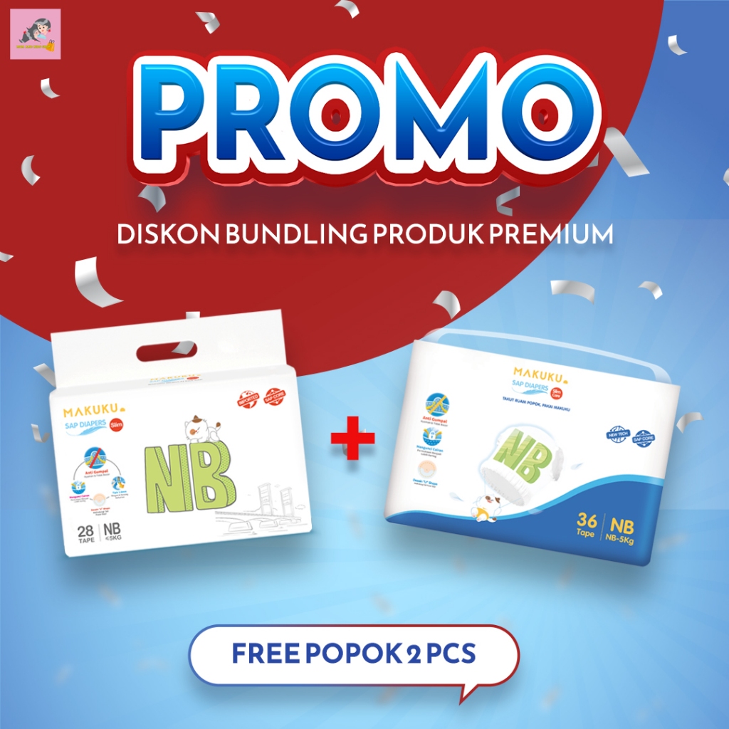 Jual PROMO BUNDLING! MAKUKU SLIM + SLIM CARE NB / Popok New Born/ Popok bayi baru lahir | Shopee ...