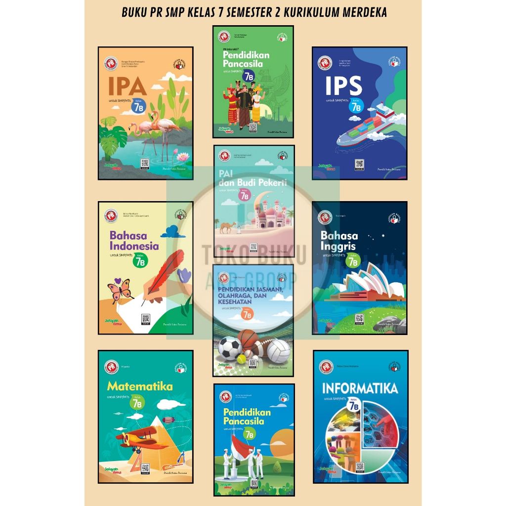 Jual Buku PR interaktif SMP Kelas 7 Semester 2 Kurikulum Merdeka Tahun 2024 Penerbit Intan ...
