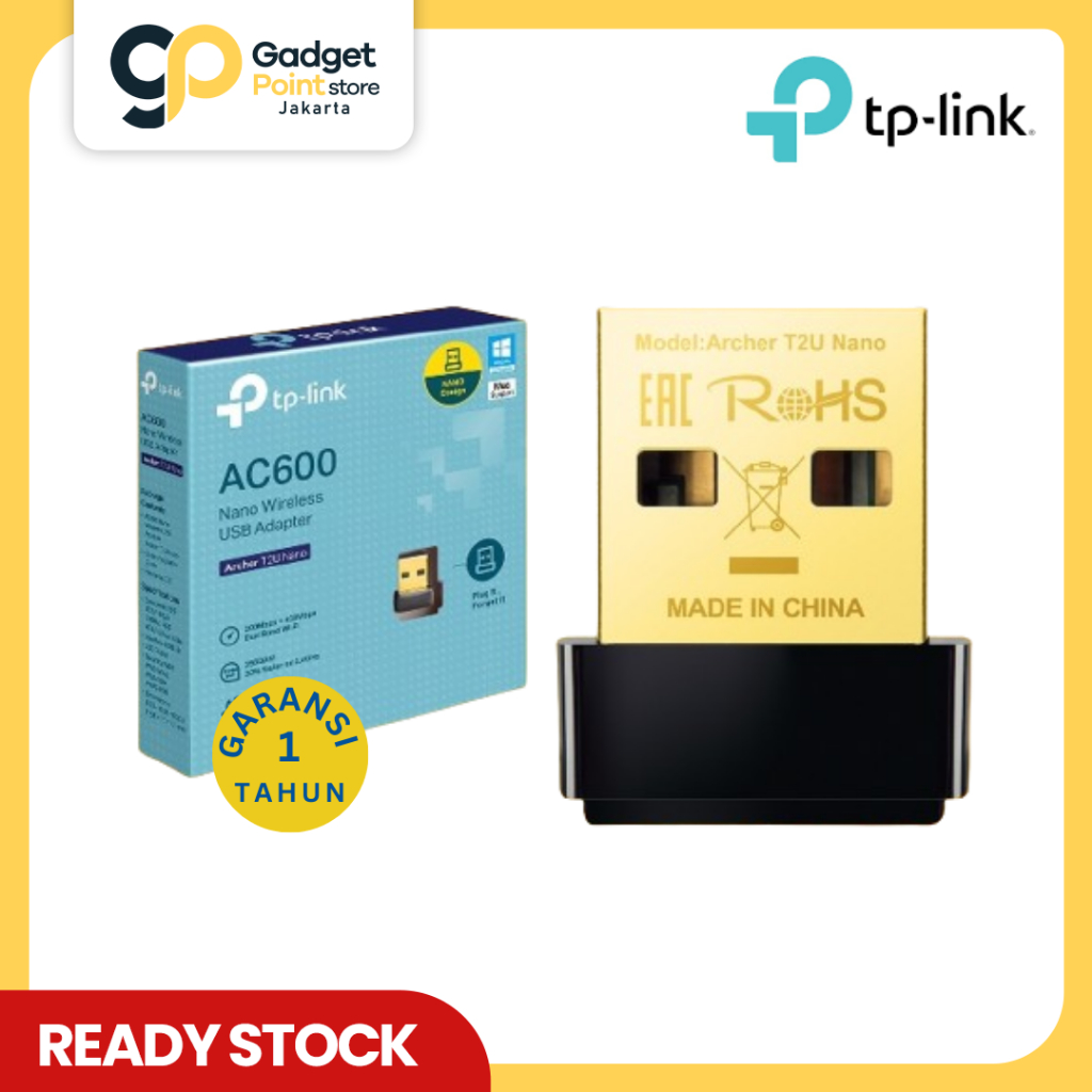 Jual TP-Link Archer T2U Nano AC600 Nano Wireless USB Adapter | Garansi ...