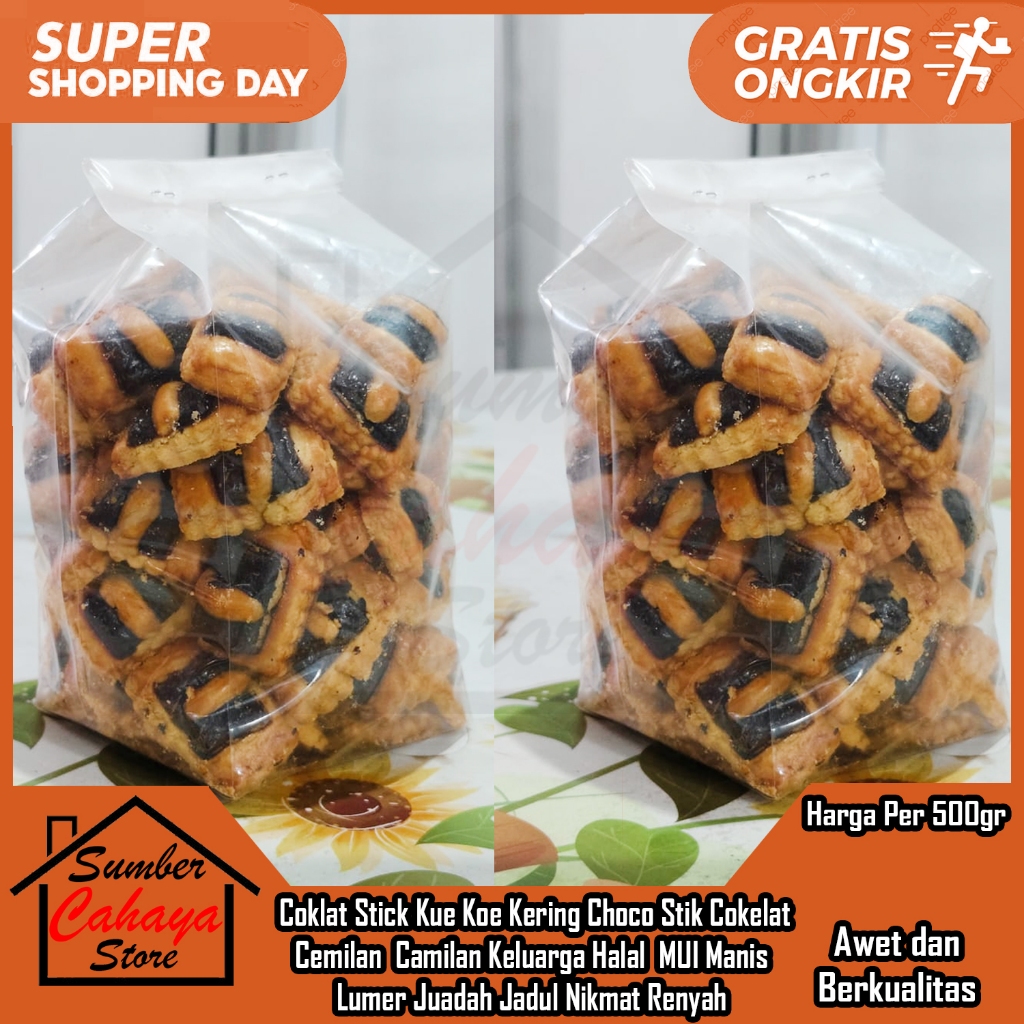 Jual Stik Kering Choco Lezat Isi 500gram Gram Koe Manis Kue Stick ...