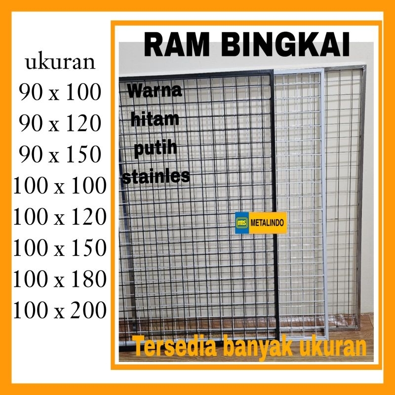 Jual Ram kawat jaring kawat besi wiremesh gantungan kawat ram ...