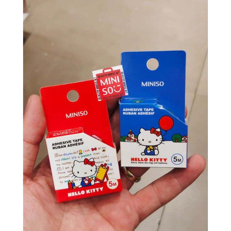 Jual MINISO x SANRIO 🆕 Adhesive Tape HELLO KITTY Fun School Season ...