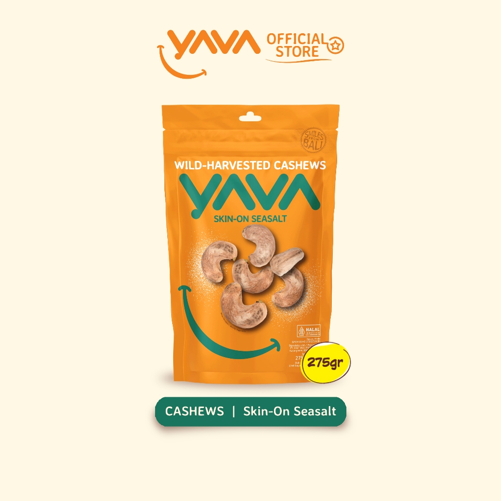 Jual YAVA Cashew Skin-On SeaSalt 275g | Shopee Indonesia