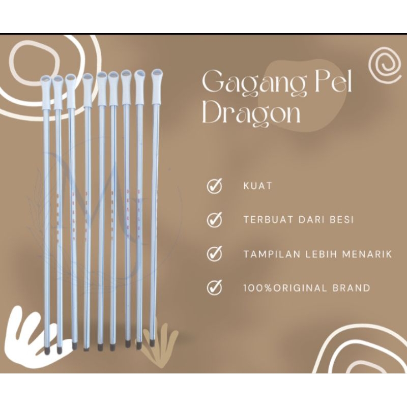 Jual Gagang besi/gagang pel dragon/gagang sapu dragon | Shopee Indonesia