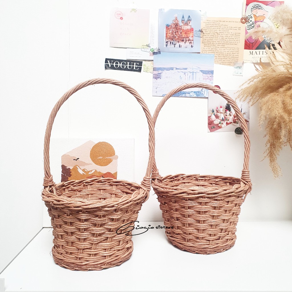 Jual GARNET BASKET | Keranjang Bunga | Rattan Basket | Flower Basket ...