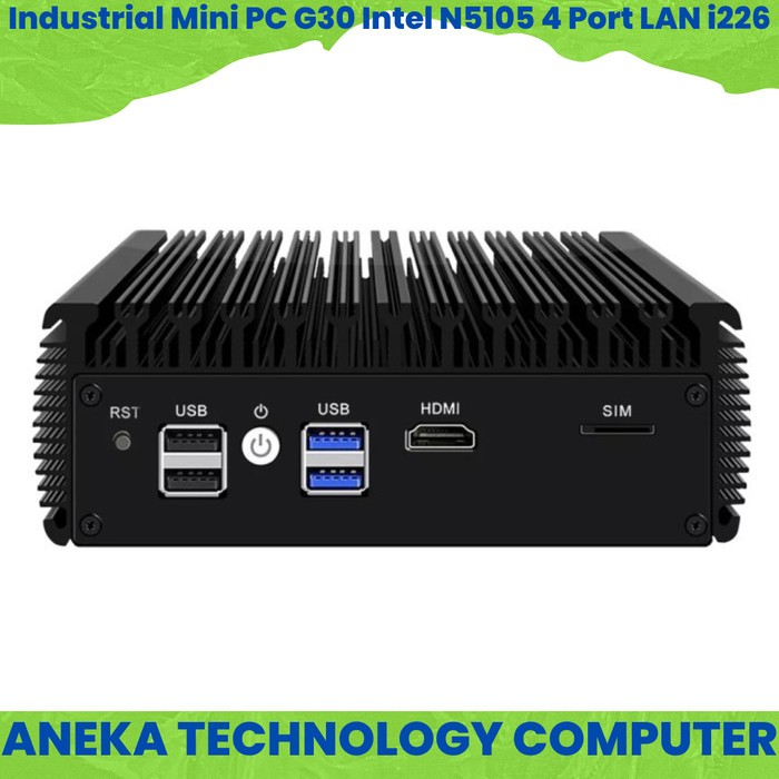 Jual Industrial Mini PC G30 Intel N5105 4 Port LAN i226-V Router Server ...