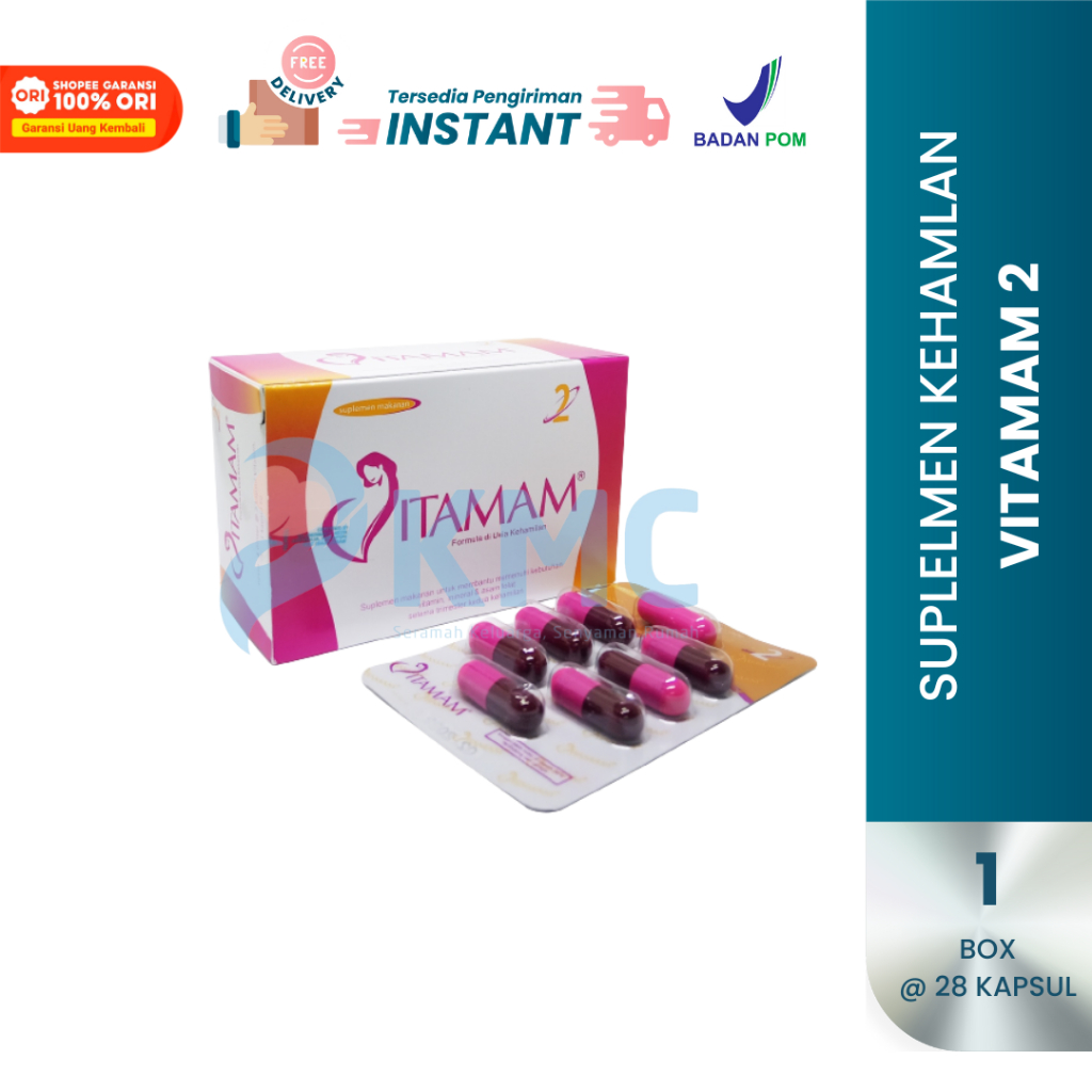 Jual Vitamam 2 Box Isi 28 Kapsul Vitamin Ibu Hamil Trimester 2 | Shopee ...