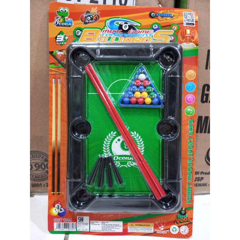 Jual Mainan Billiards/billiard Set Mini anak Press 8 pool OCT 1701 ...