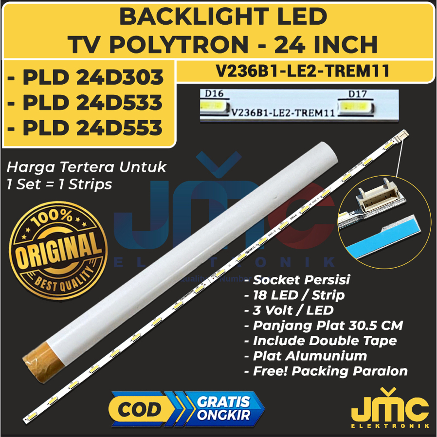 Jual BACKLIGHT TV LED POLYTRON 24 INCH 24D553 24D533 24D303 PLD24D553 ...