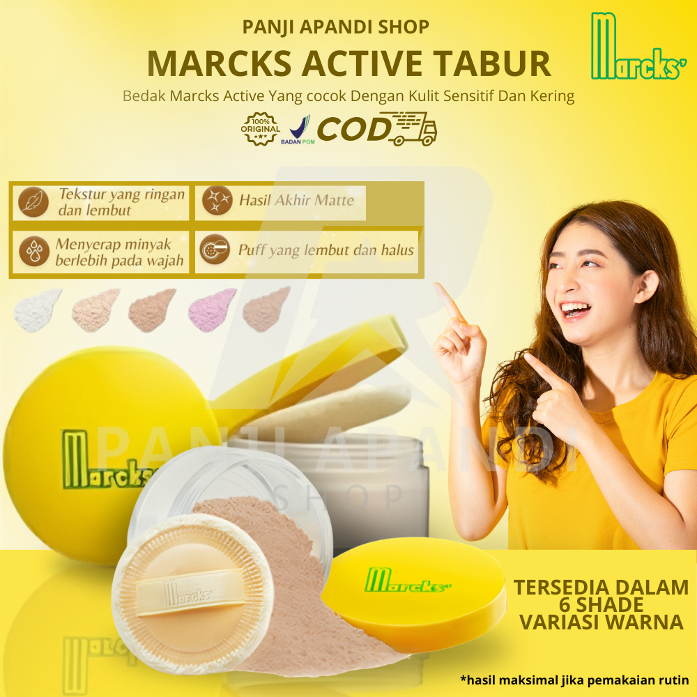 Jual Marcks Active Beauty Powder Tabur 20g | PANJI APANDI SHOP | Shopee ...