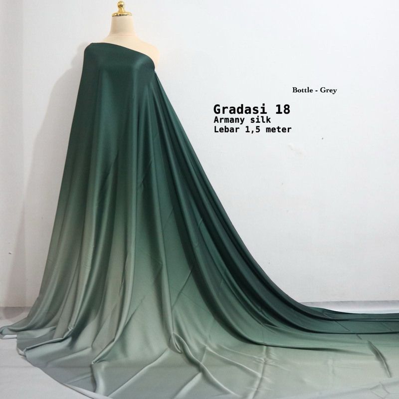 Jual TERBARU |bahan kain armany silk gradasi | kain seragam bridesmaid| kain ombre|kain polos 2 ...