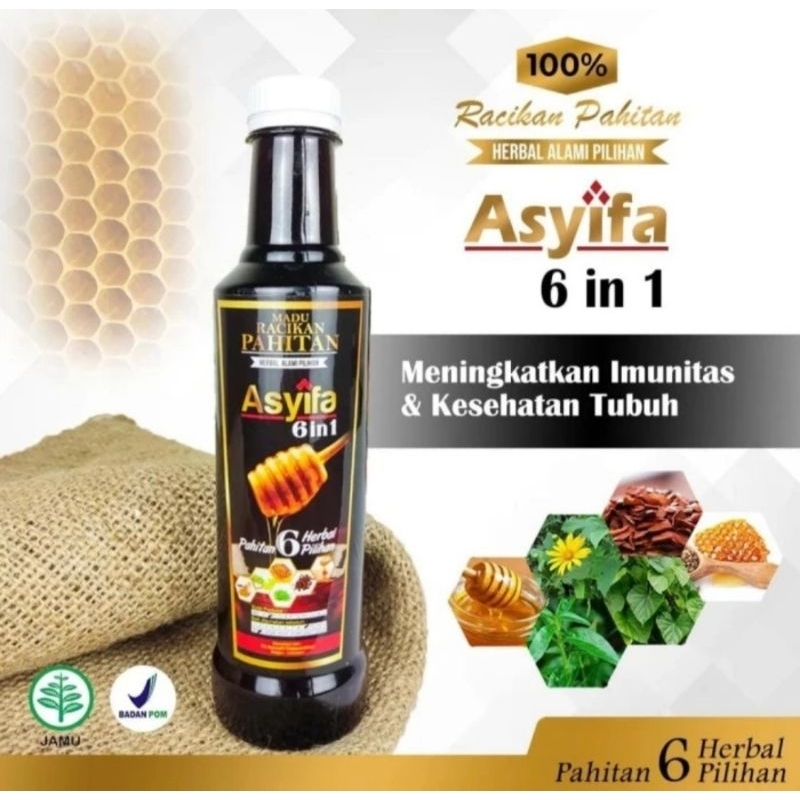 Jual MADU SUPER HITAM PAHIT ASYIFA 6 IN 500 GR | Shopee Indonesia