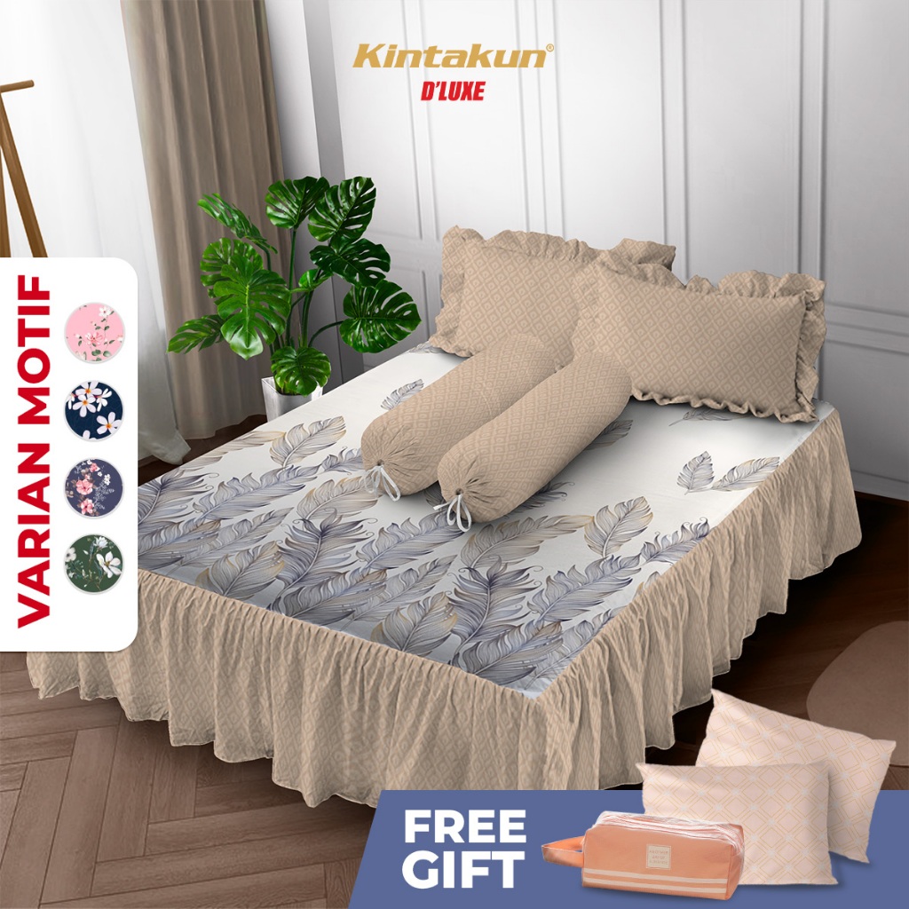 Jual Kintakun Sprei Rumbai 160 Queen B4 Bunga Minimalis Dluxe ...