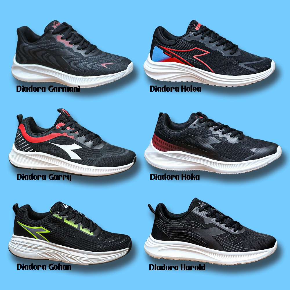 Jual Sepatu Running Sneakers Diadora Mens Series Black White Original ...