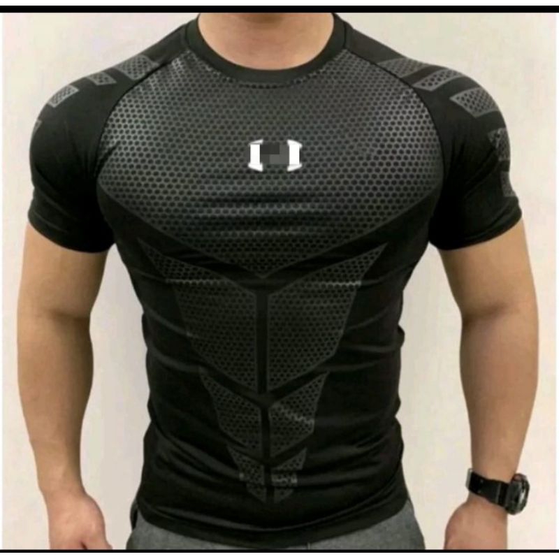 Jual KAOS PRIA GYM FITNES BODY FIT BODY PACK POLOS LENGAN PENDEK ...