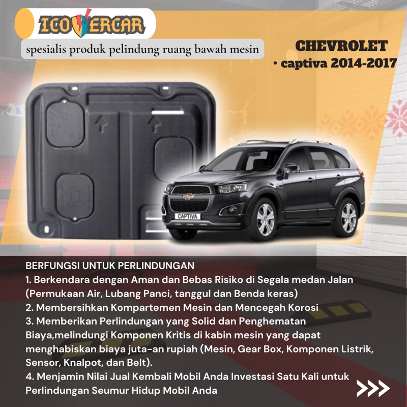 Jual cover engine pelindung ruang bawah mesin Chevrolet captiva tahun ...