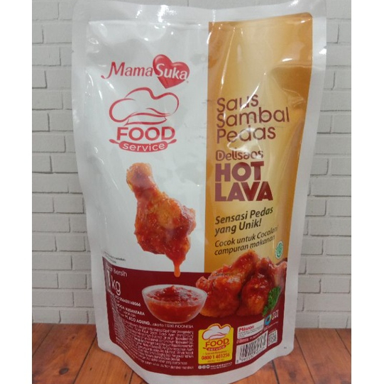 Jual Mama Suka Delisaos Hot Lava 1 Kg / Mamasuka saus saos hot lava ...
