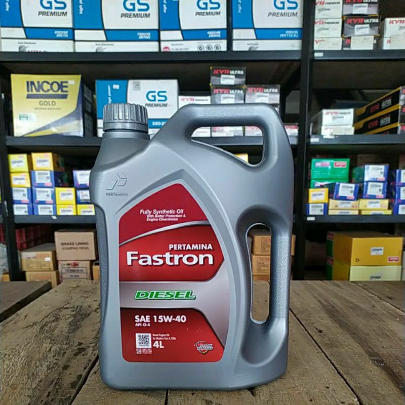 Jual Oli Mesin Diesel 15W-40 4 Liter Pertamina Fastron Diesel | Shopee Indonesia