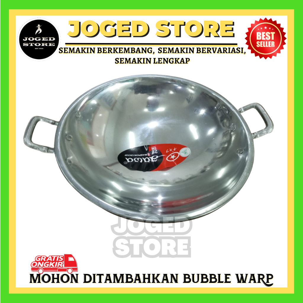 Jual JAWA MASPION WAJAN ALUMUNIUM 28CM | WAJAN ALUMUNIUM JAWA | WAJAN ...