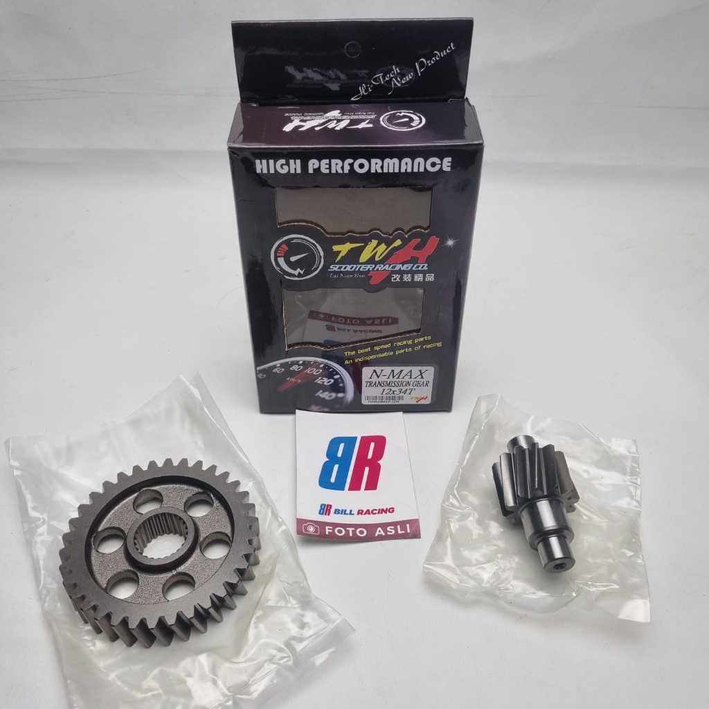 Jual GIGI RASIO - GEAR BOX YAMAHA NMAX 12T X 34T - TWH RACING | Shopee ...