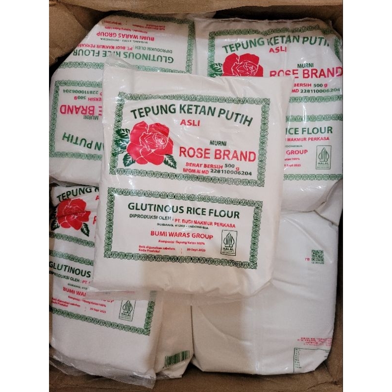 Jual Tepung Ketan Putih Rose Brand 500 gram | Shopee Indonesia