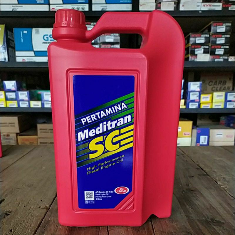 Jual Oli Mesin Diesel 15W-40 Pertamina Meditran SC 5 Liter | Shopee ...