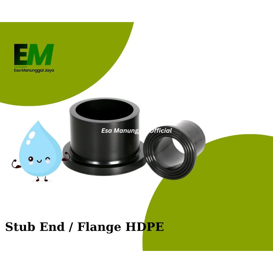 Jual Stub End HDPE 110mm (4") / Flange HDPE 4 inch / Flange 4" (110mm ...