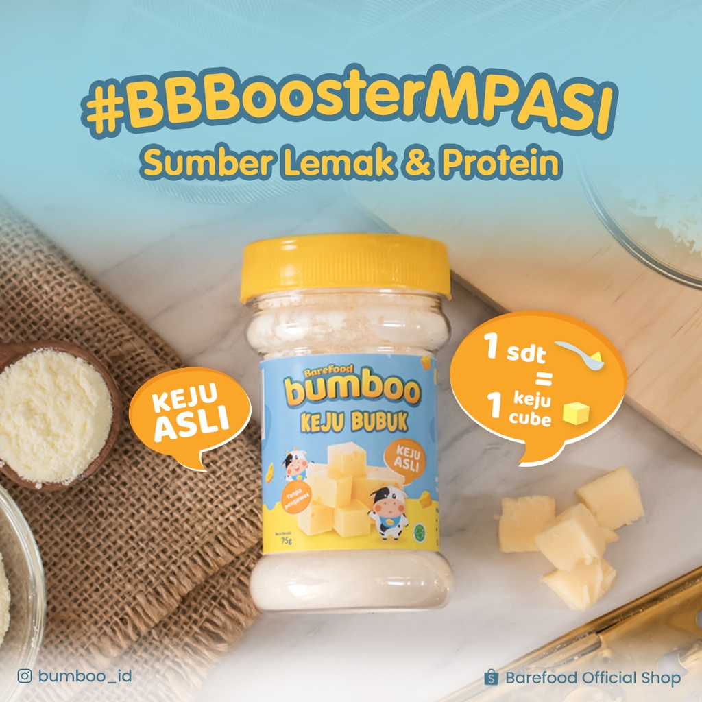 Jual Bumboo Kaldu MPASI NO MSG anak by Barefood Indonesia Keju Bubuk ...